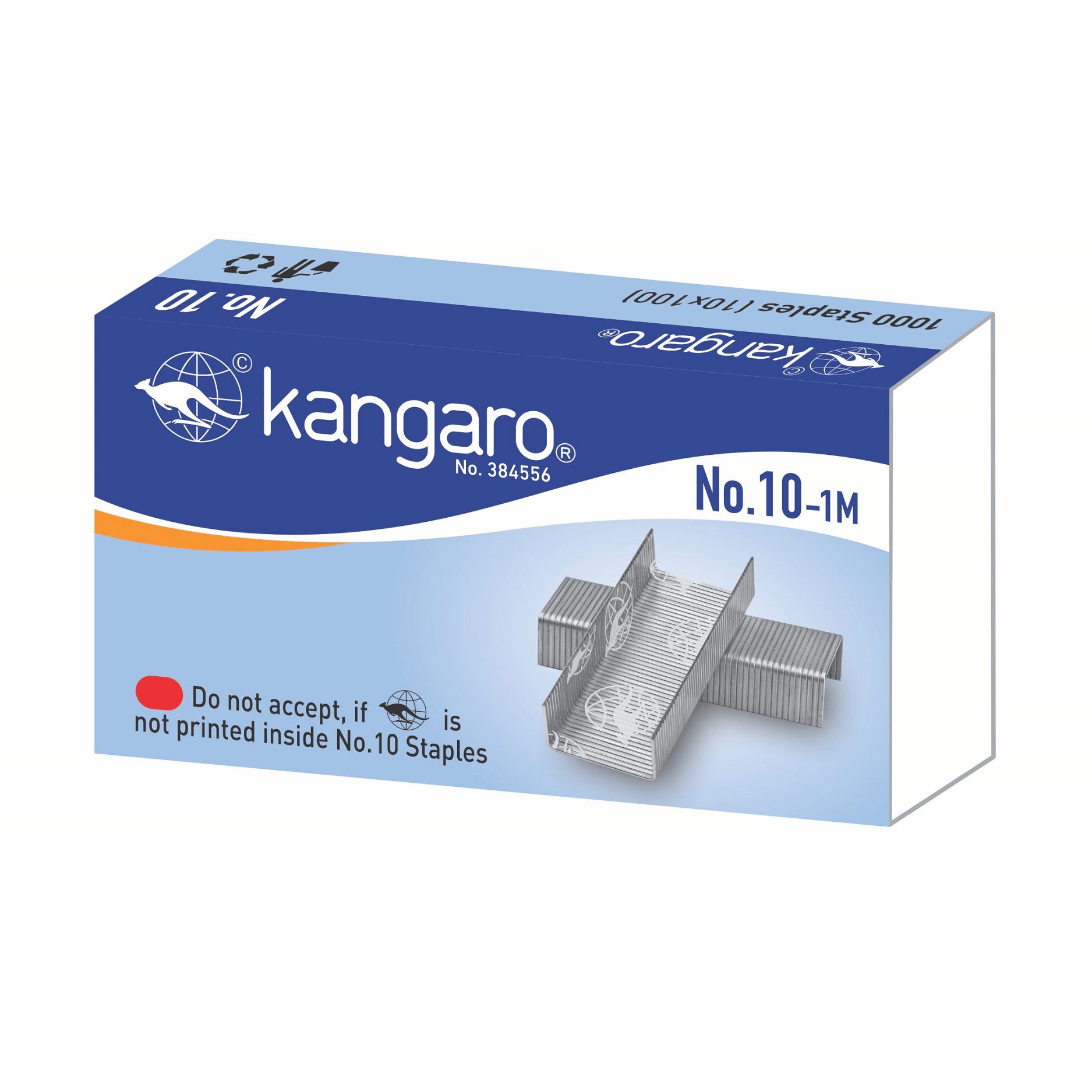 Kangaro Pin-10 Staples Pins Set - Multicolour Office Staples for School ...