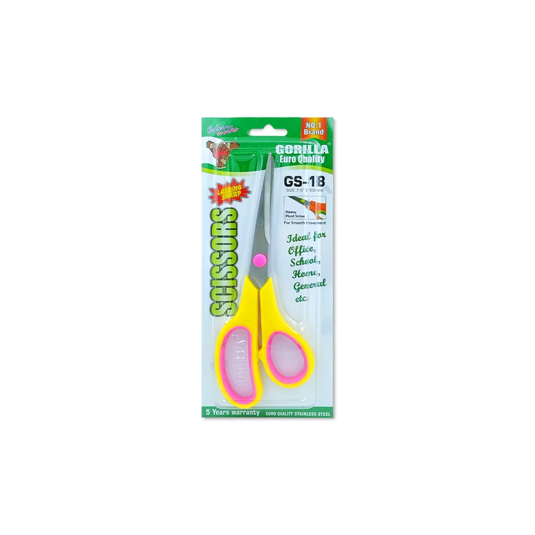 Gorilla Scissor 18 - Premium Scissors (7.5 inches / 192mm) with Extra ...