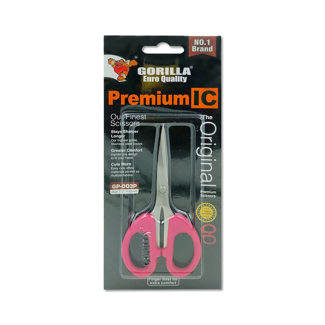 Gorilla Premium Scissors GP-003P - Comfort Grip Handle and Stainless ...