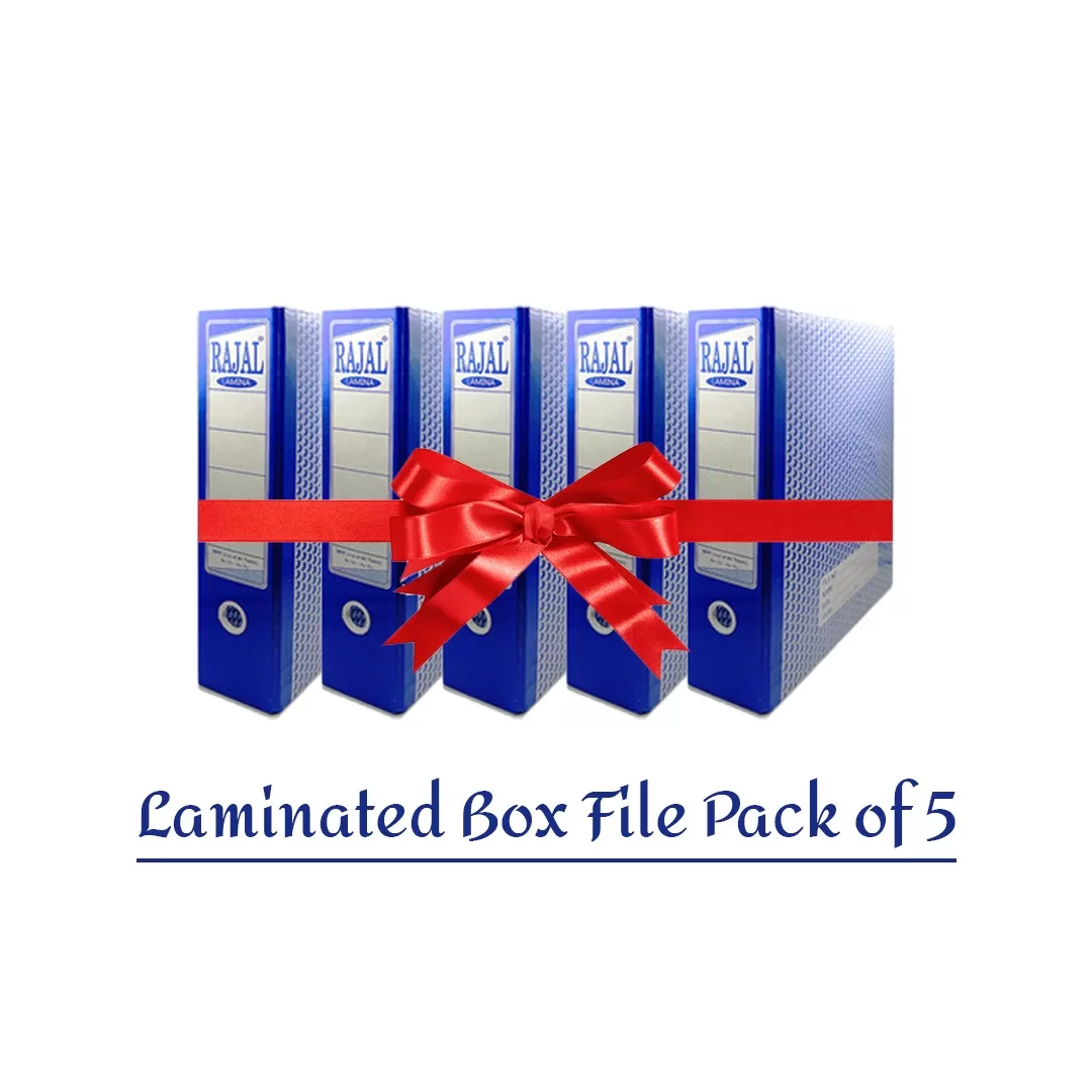 Rajal Laminated Voucher Box File - Blue - Pack of 5 - Efficient Voucher ...