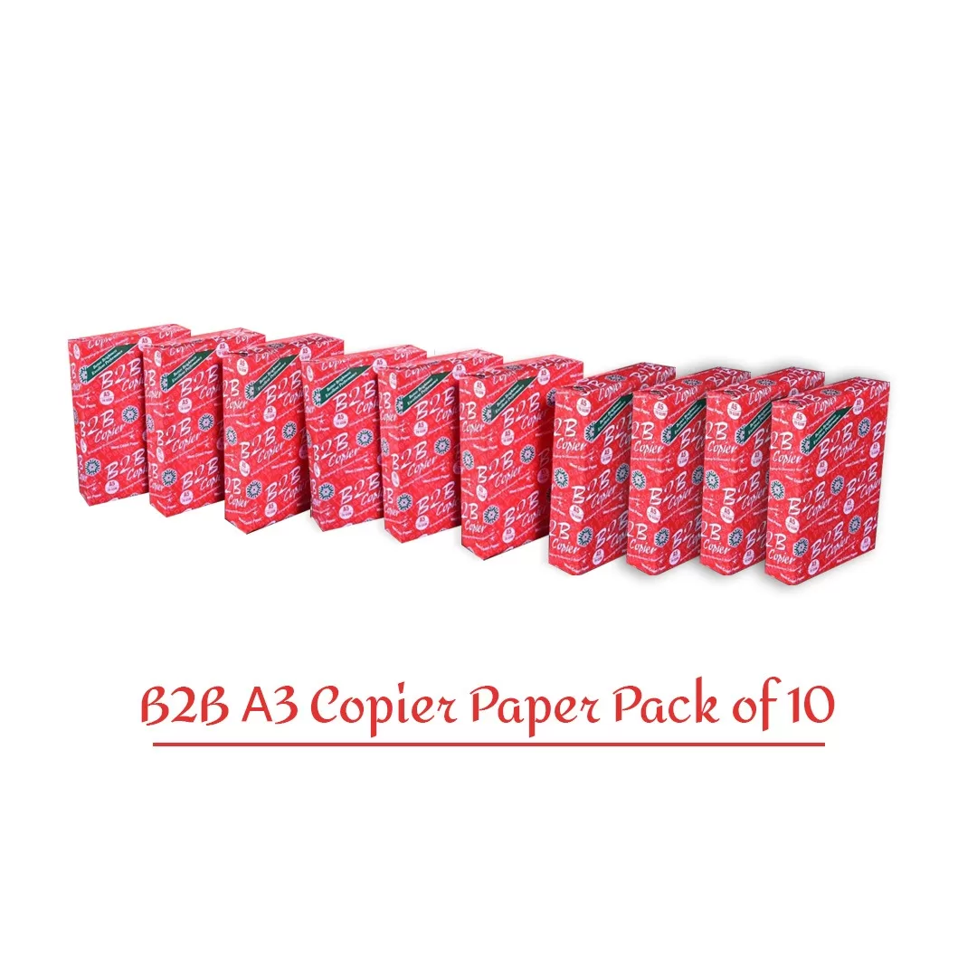 WisyCart - B2B A3 Size Copier Paper 70 GSM 500 Sheet 1 Ream - (Pack of 10)