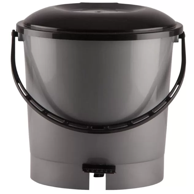 Plastic Dustbin - Small Size in Grey - 1 Piece