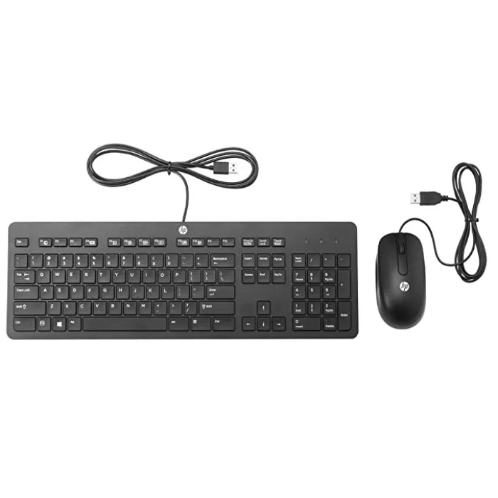 HP Wired USB Keyboard & Mouse Combo - 104 Keys, 1000 DPI, Advanced ...