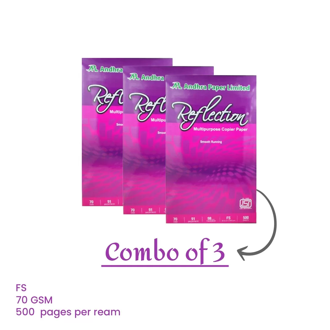 Reflection FS 70 GSM Copier Paper - 1 Ream (500 Sheets) - Pack of 3