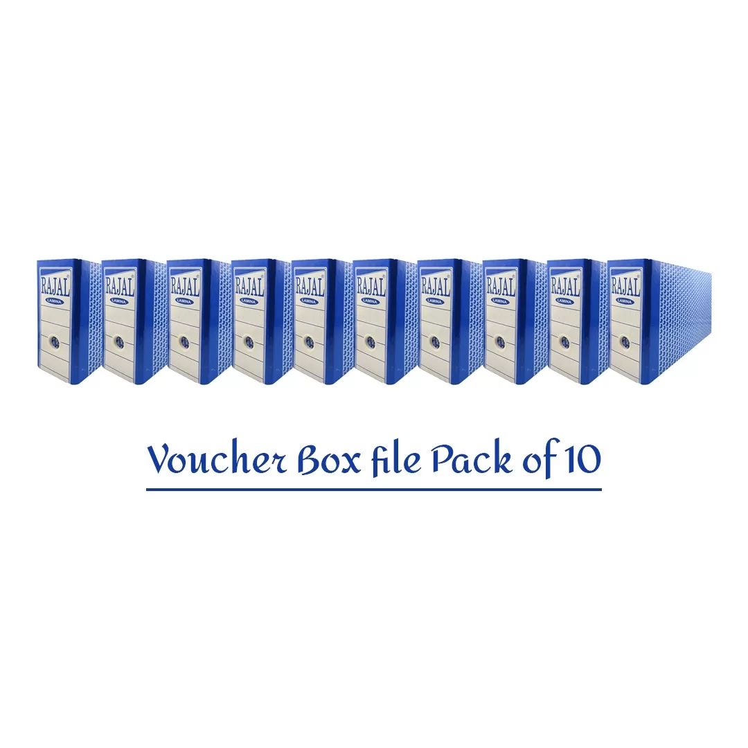 Rajal Laminated Voucher Box File - Pink - Pack of 10 - Stylish Voucher ...