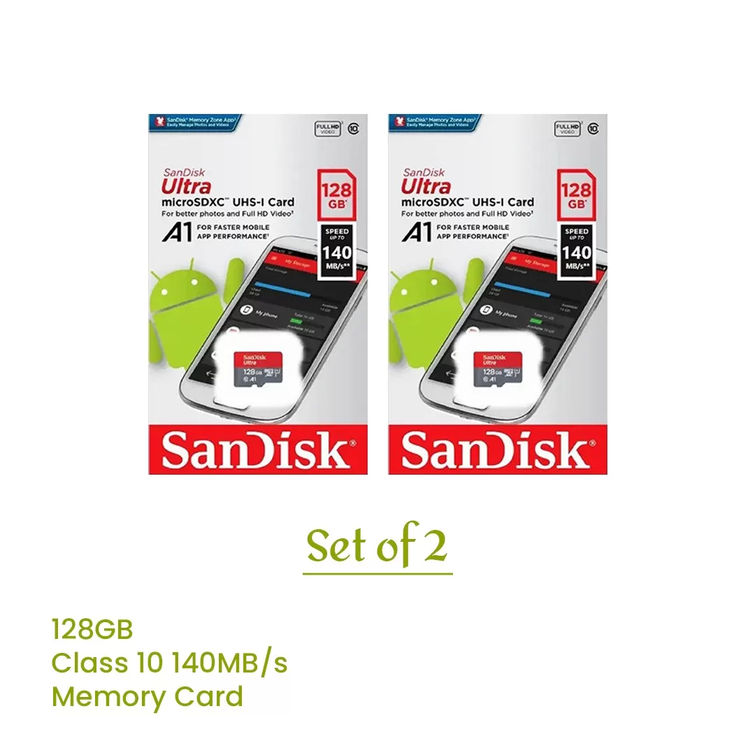 WisyCart - SanDisk Ultra MicroSDHC 128GB Class 10 140MB/s Memory Card ...