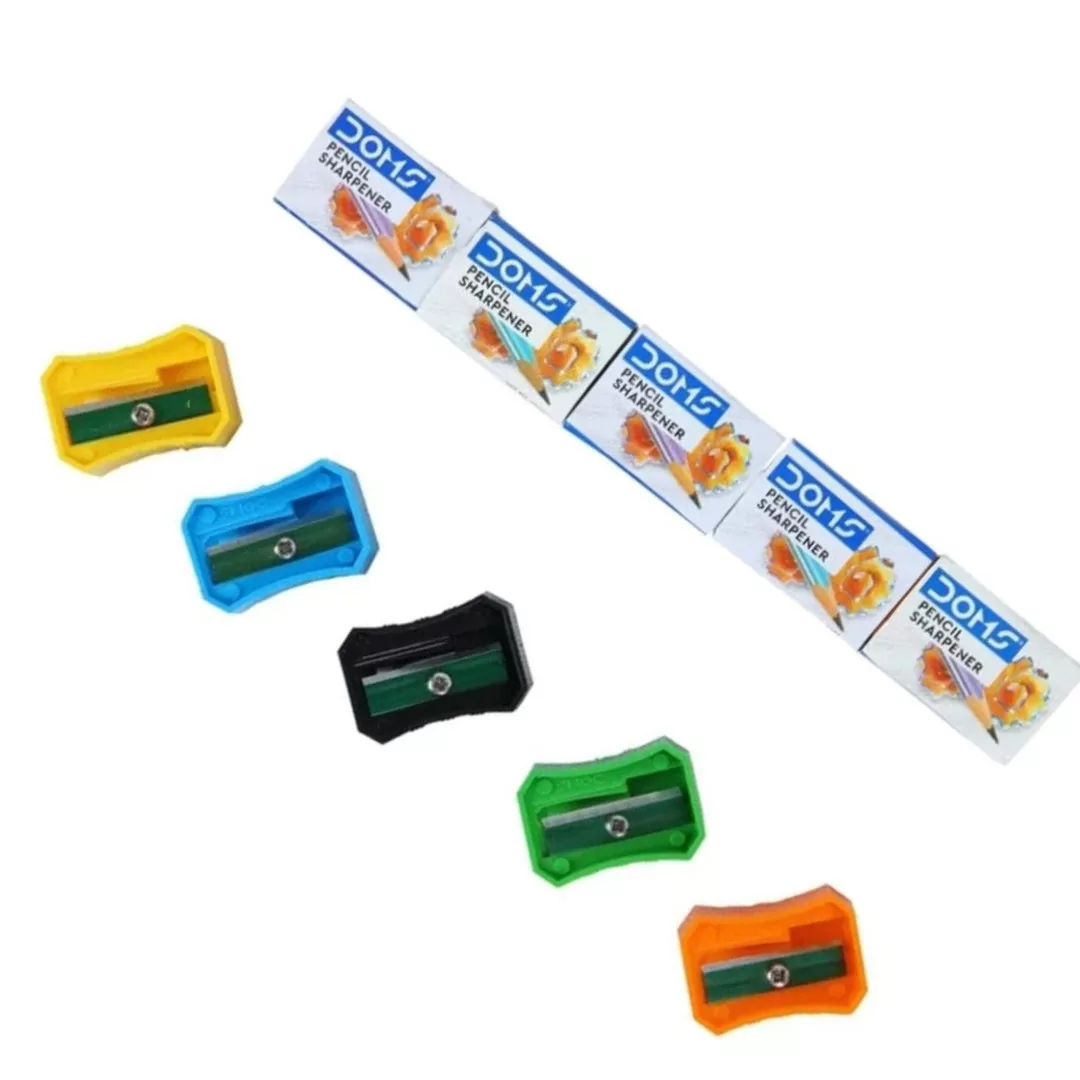 Doms Multi-Colored Pencil Sharpener - Pack of 5 | Precision Sharpening ...