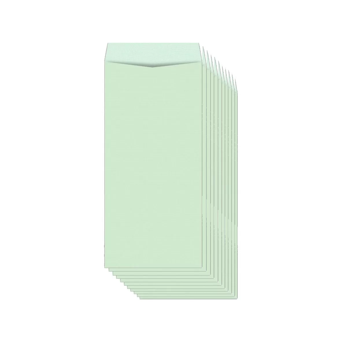 Regular Cloth Lined Envelopes - 11 x 5 Inch - Pack of 100 - Green