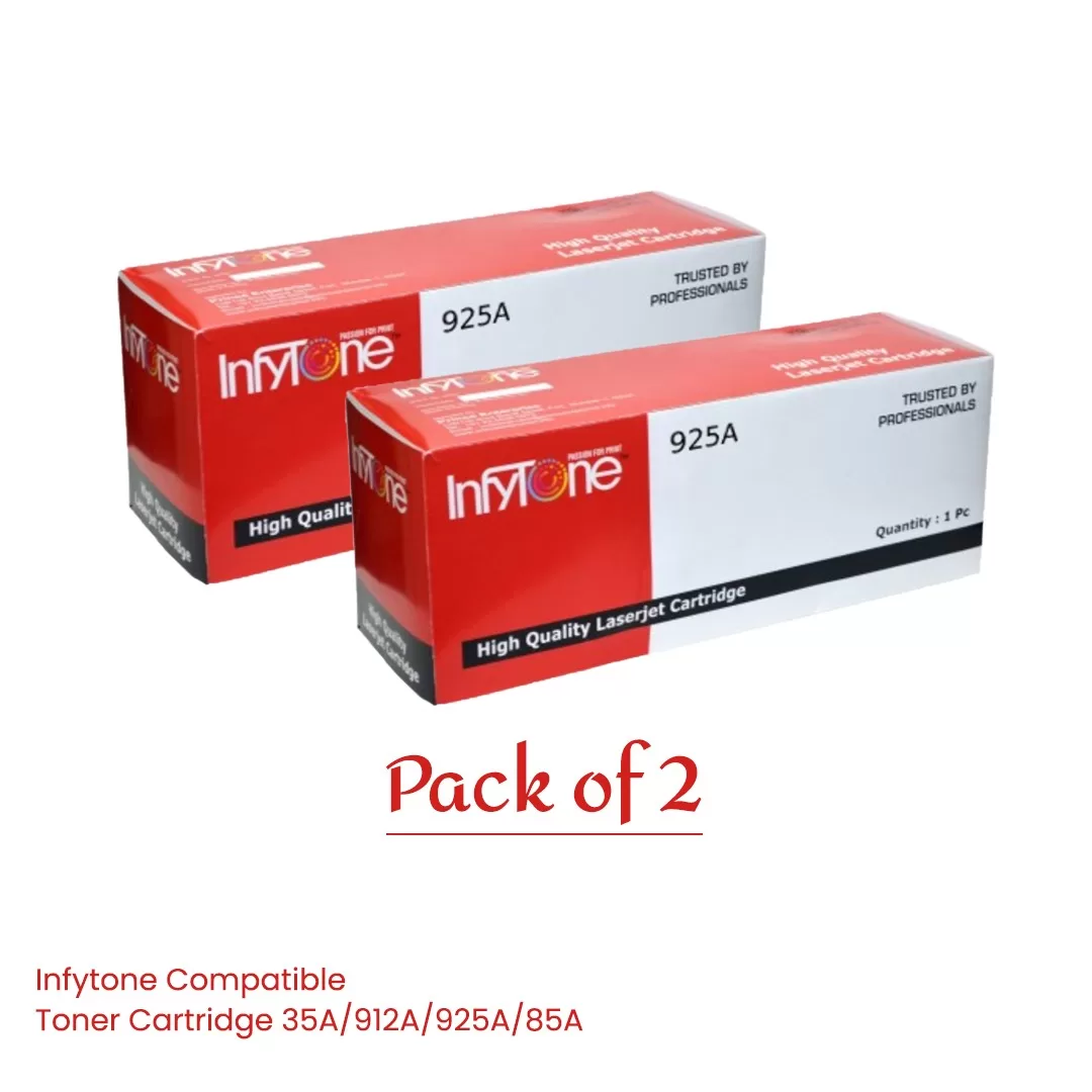 Infytone Compatible Toner Cartridge 35A/912A/925A/85A - Pack of 2 ...